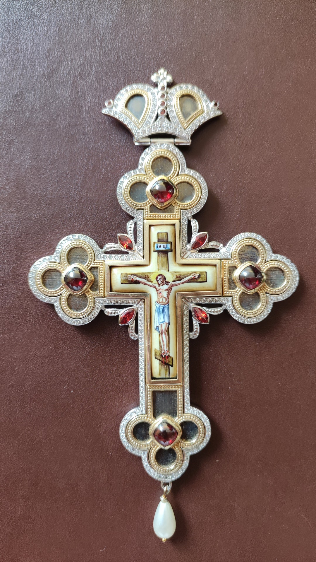 Pectoral Cross, Byzantine Cross, Orthothox Cross, Catholic Cross ...
