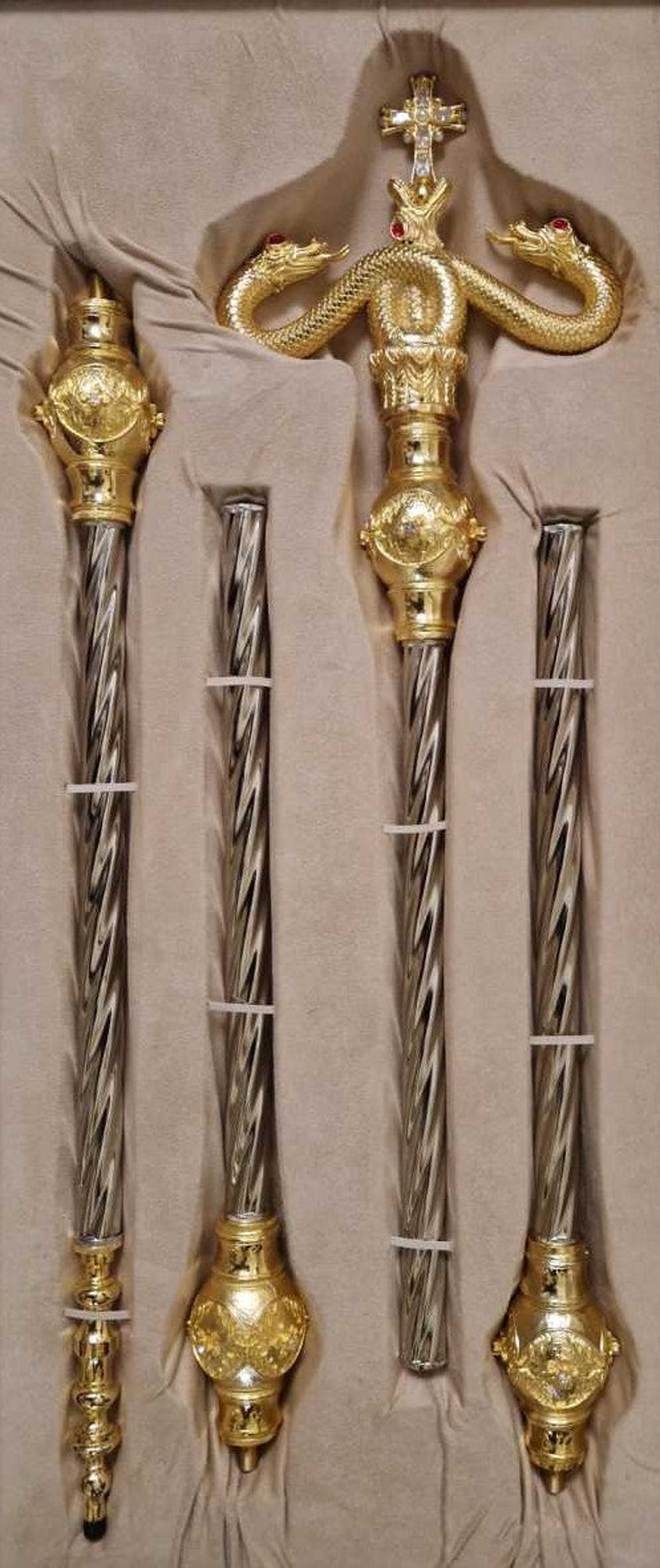 Bishop Sticks, Bishops Staff, Bishop Gift, Crosier. - Etsy