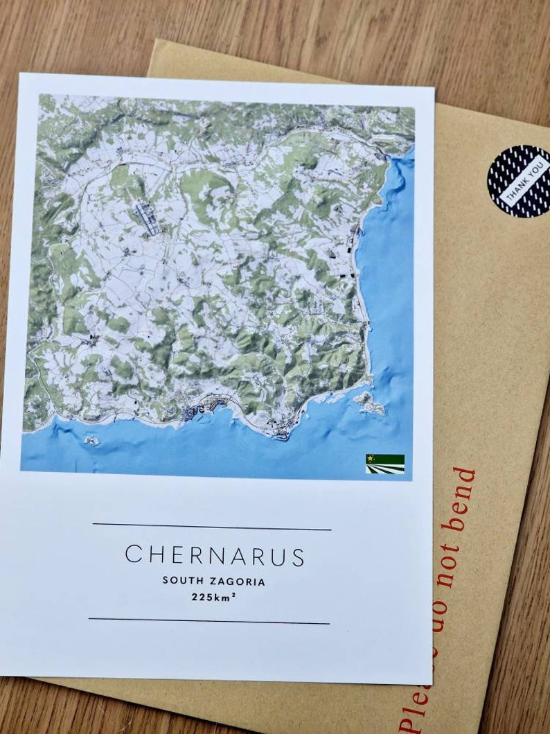 Chernarus Map With Size and Province A4 Print Only | Etsy Israel