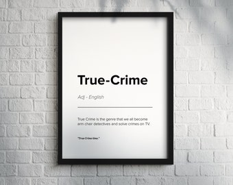 True Crime Print - Etsy
