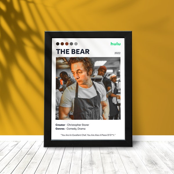 A4 Bear Poster - Etsy