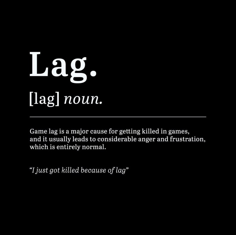Gaming Definition Prints: Rage Quit, Lag, Noob - Set of 3 (A4 Print ...