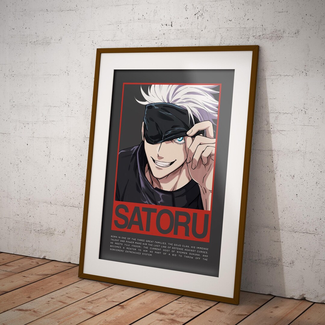 Jujutsu Kaisen Fanart Prints Gojo Satoru Ready to Frame Bedroom Decor ...