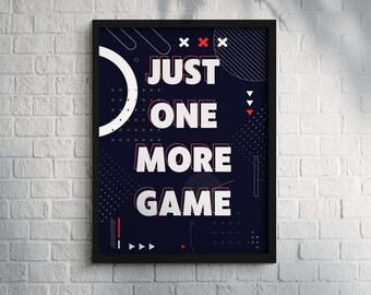 One More Game Poster | Etsy