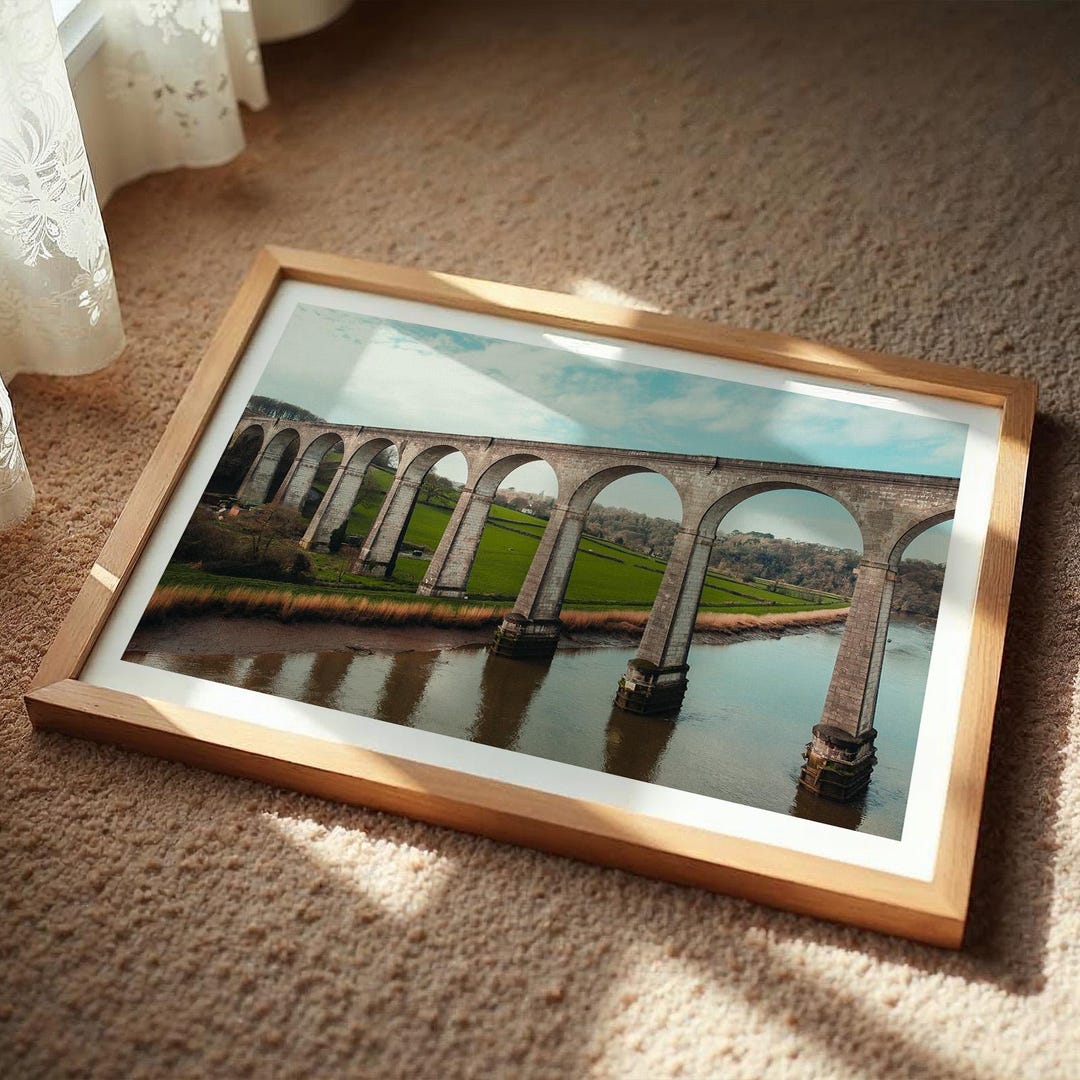Calstock Railway Bridge Unframed A3 Print - Stunning Drone Shot on ...