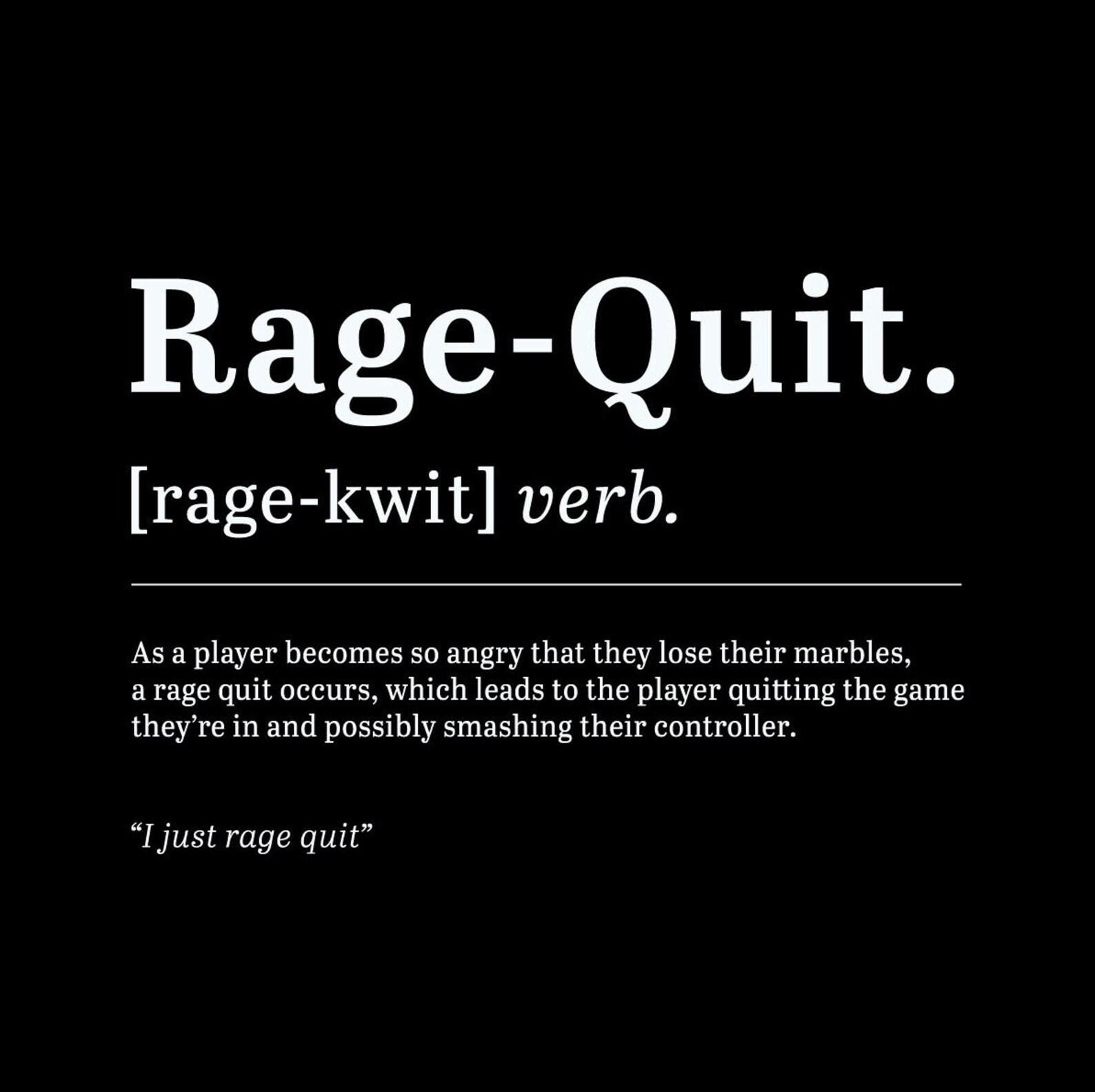 Gaming Definition Prints: Rage Quit, Lag, Noob - Set of 3 (A4 Print ...