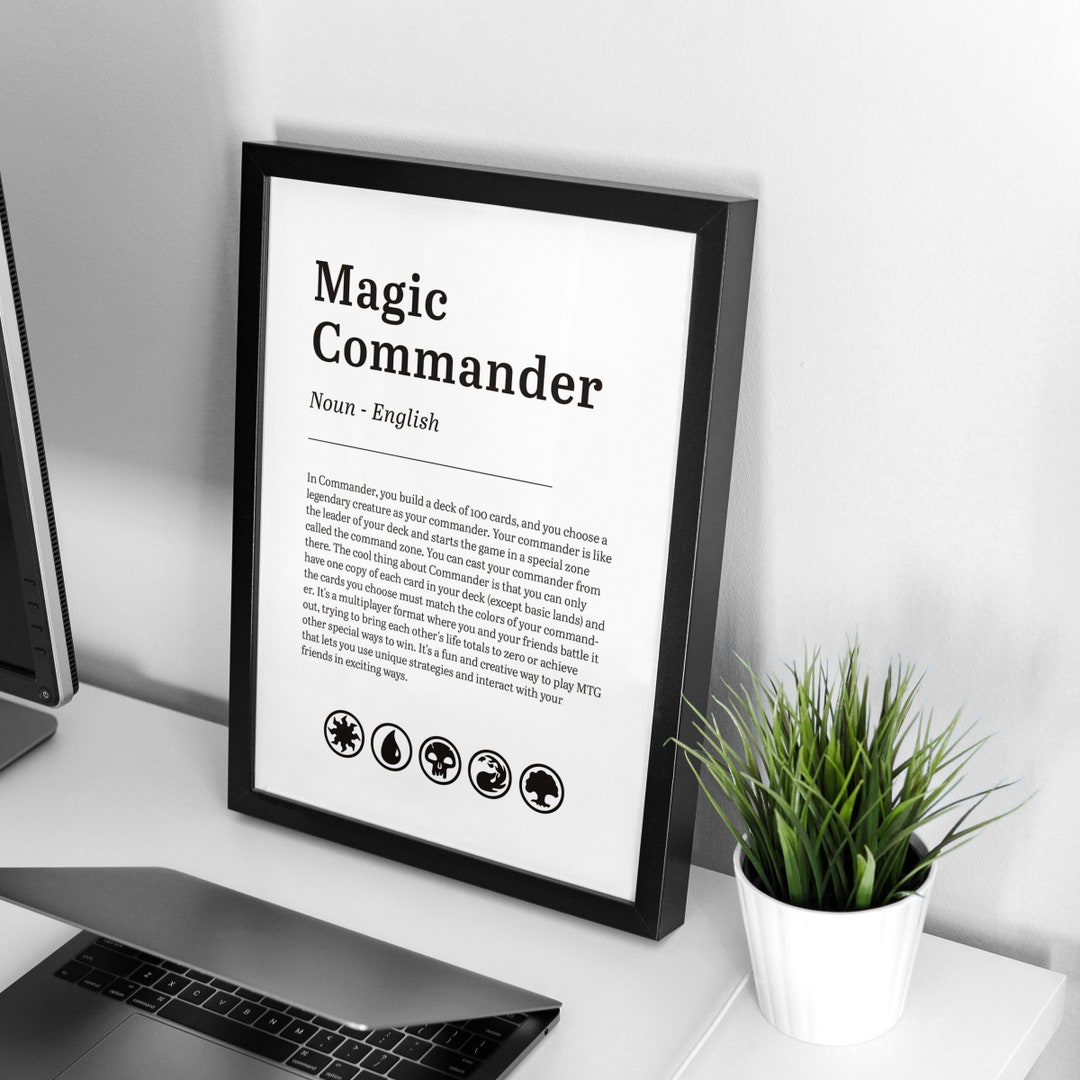 Magic Commander ETH Print, MTG, Game Room Decor, Magic the Gathering ...