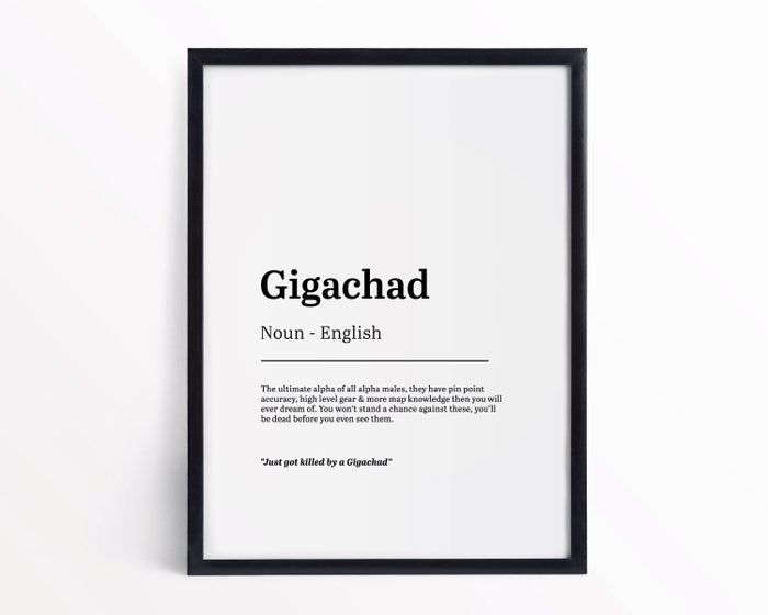 Gigachad Poster - Etsy