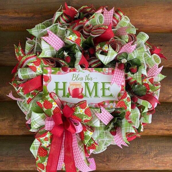 Mesh Door Wreath - Etsy