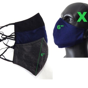 3 PACK 7 XXL / XL 6 Extra Large Big and Tall Men Beard Face Mask 3 ...