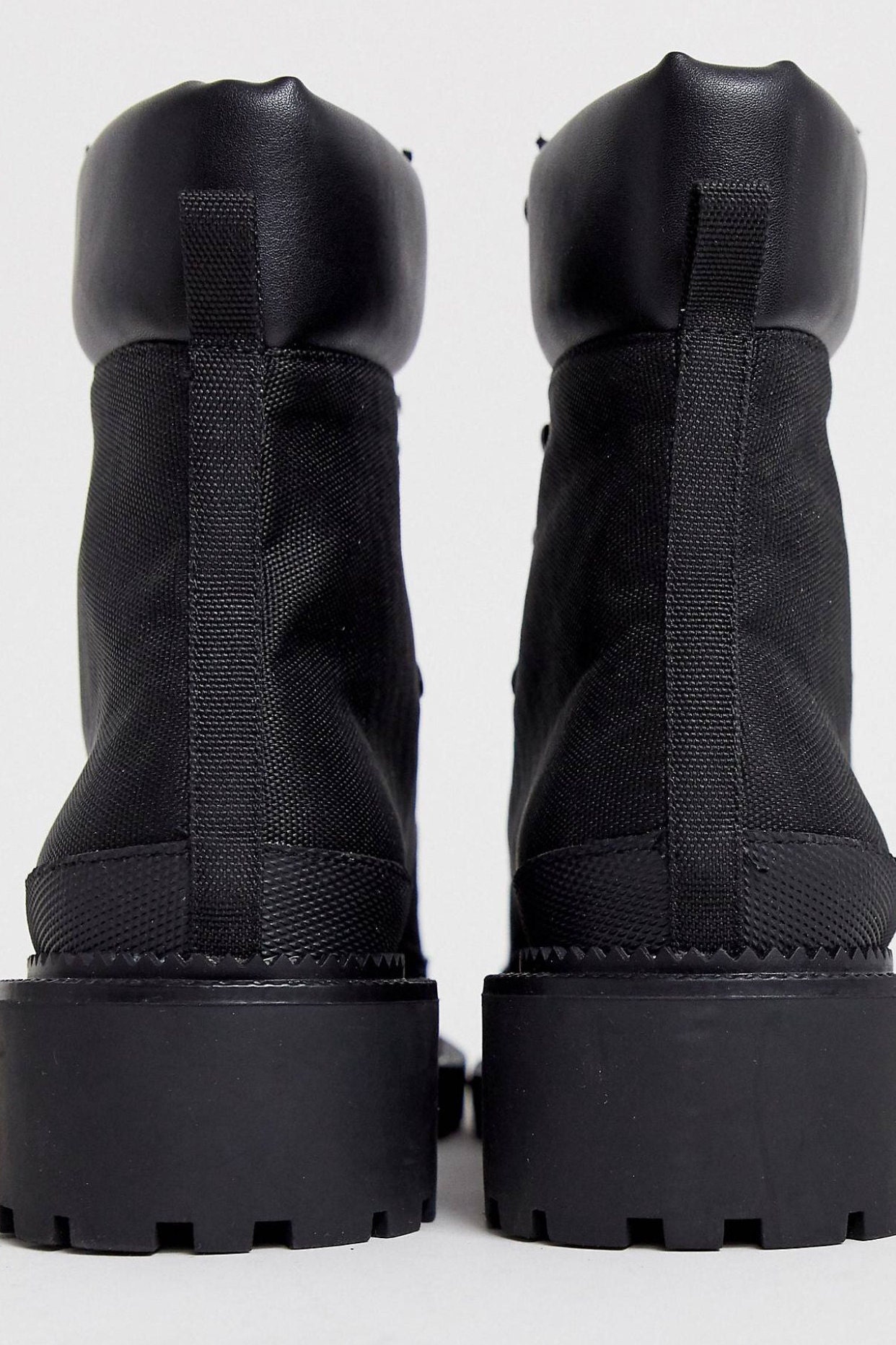 Chunky Lace-up Hiker Boots in Black Bad Ass Statement Boots - Etsy