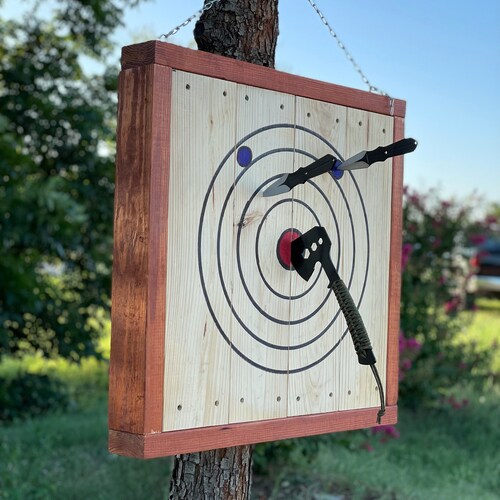 Large 2-ring Painted Frameless Axe and Knife Throwing Target - Etsy