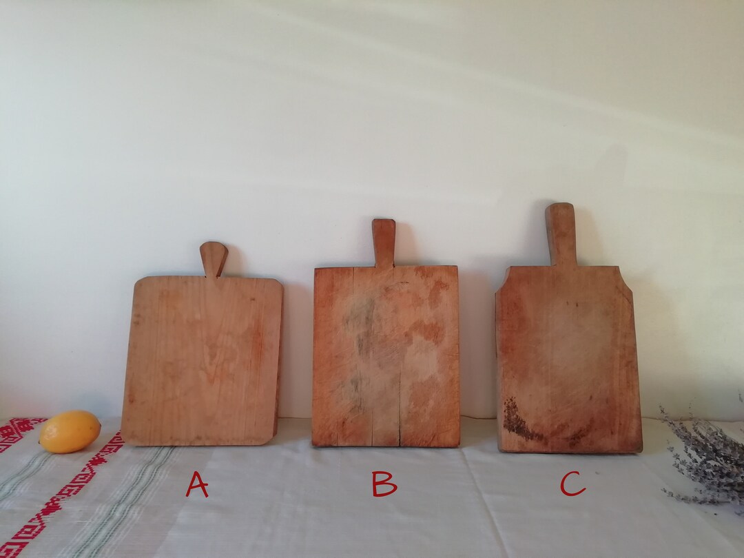 Vintage Wooden Cutting Boards Rustic Chopping Board Old Serving Platter ...