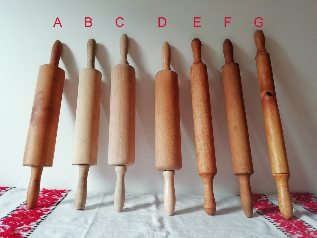 Vintage Wooden Rolling Pins Rustic Primitive Kitchen - Etsy