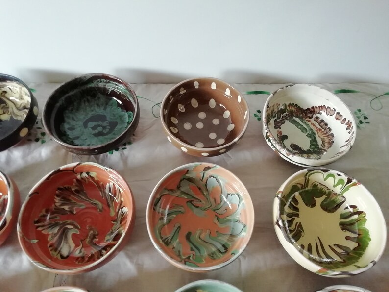 Rustic Earthenware Clay Bowls Antique Primitive Handmade - Etsy