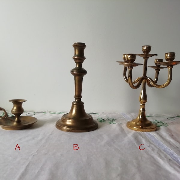 Vintage Old Candle Holder - Etsy