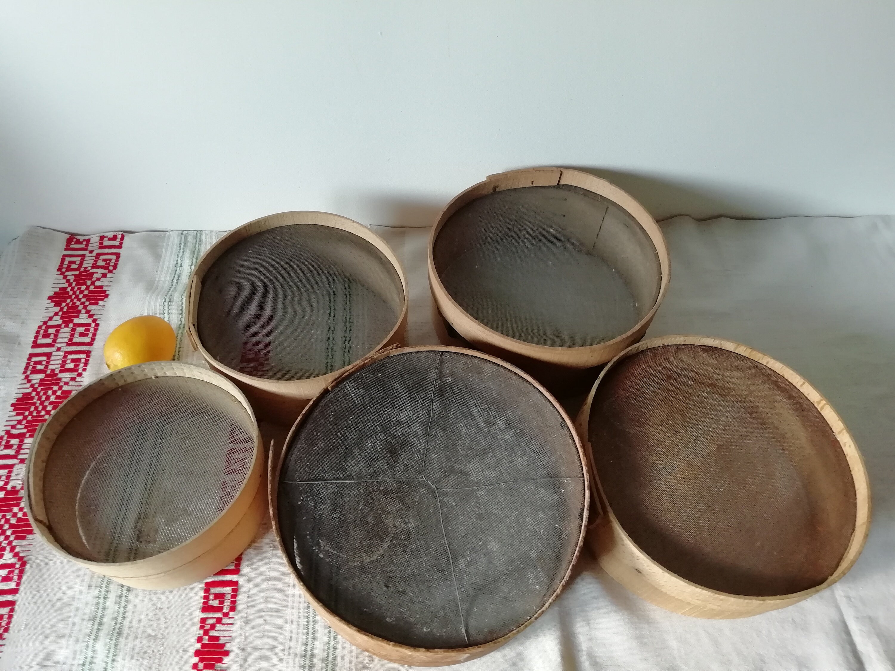 Antique Primitive Wooden Corn Flour Sieve Rustic Round - Etsy