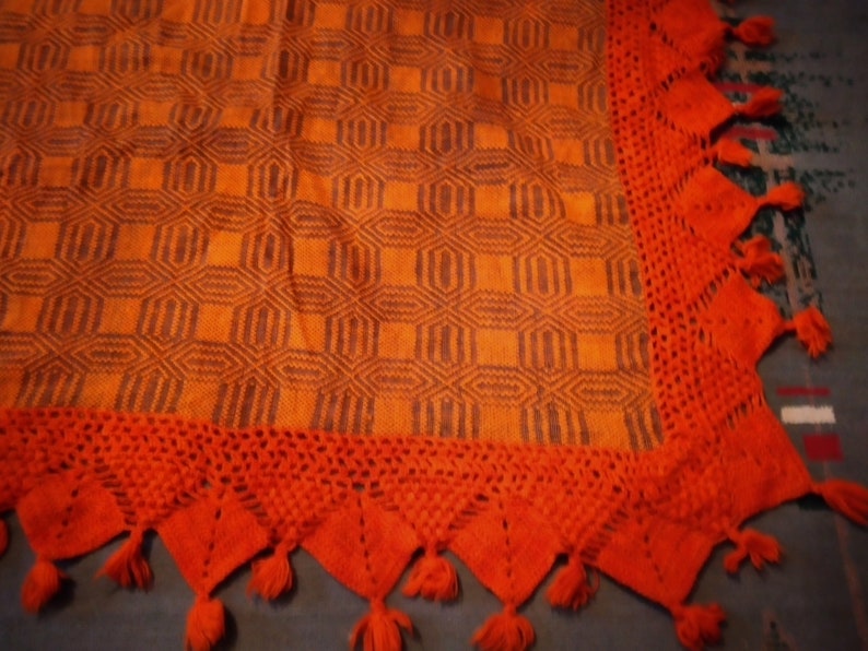 Vintage Romanian Bed Cover Antique Wool Carpet Rustic - Etsy