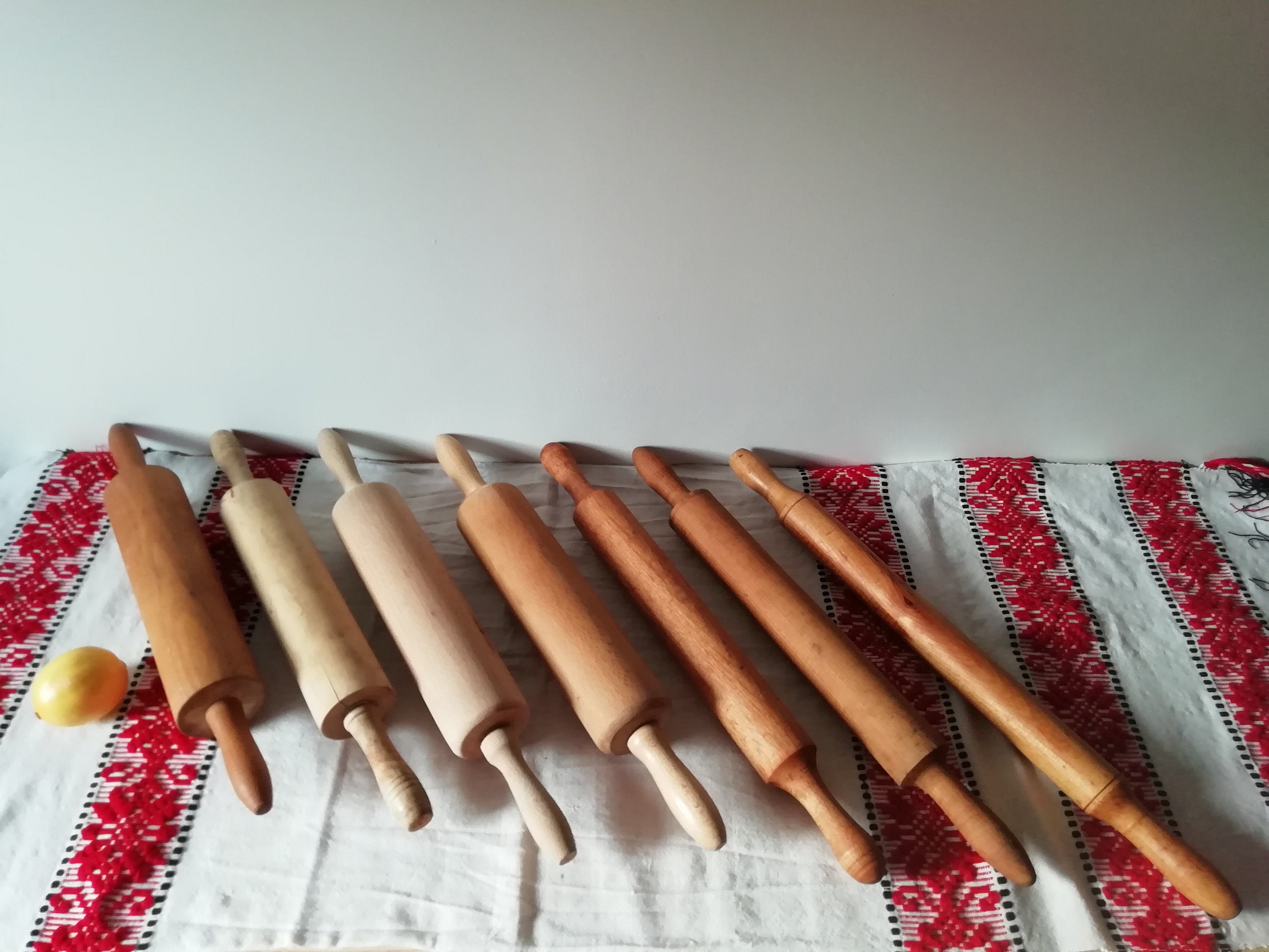 Vintage Wooden Rolling Pins Rustic Primitive Kitchen - Etsy