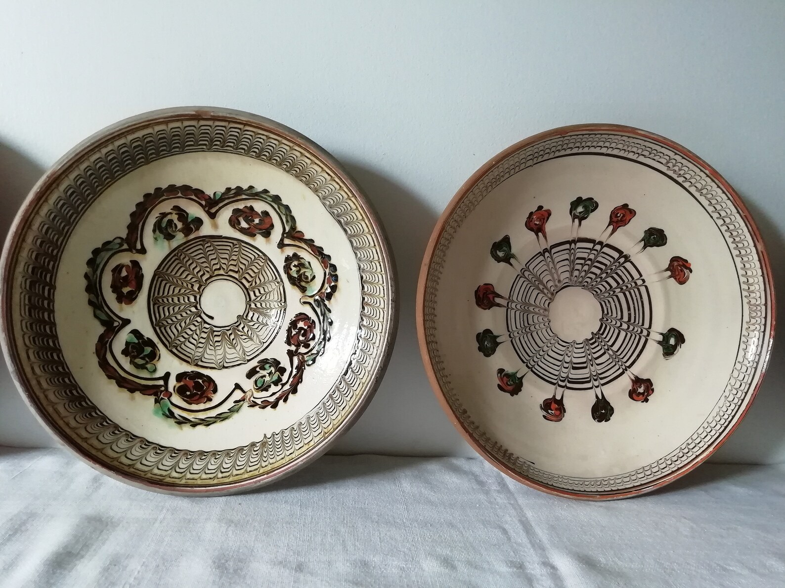 Vintage Traditional Romanian Hand Made Clay Plates Wall | Etsy