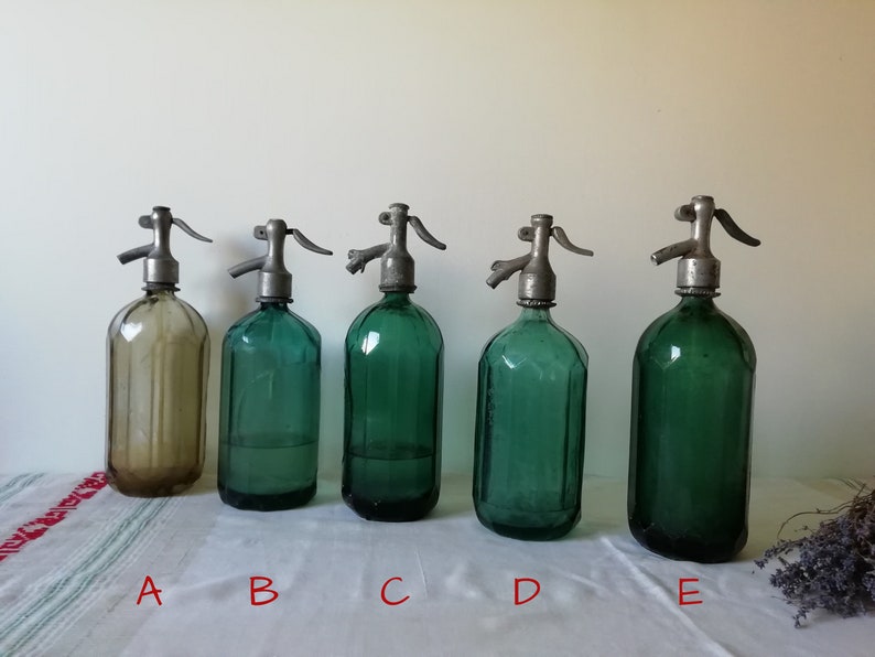 Antique Soda Seltzer Siphon Bottles From Transylvania in Blue - Etsy