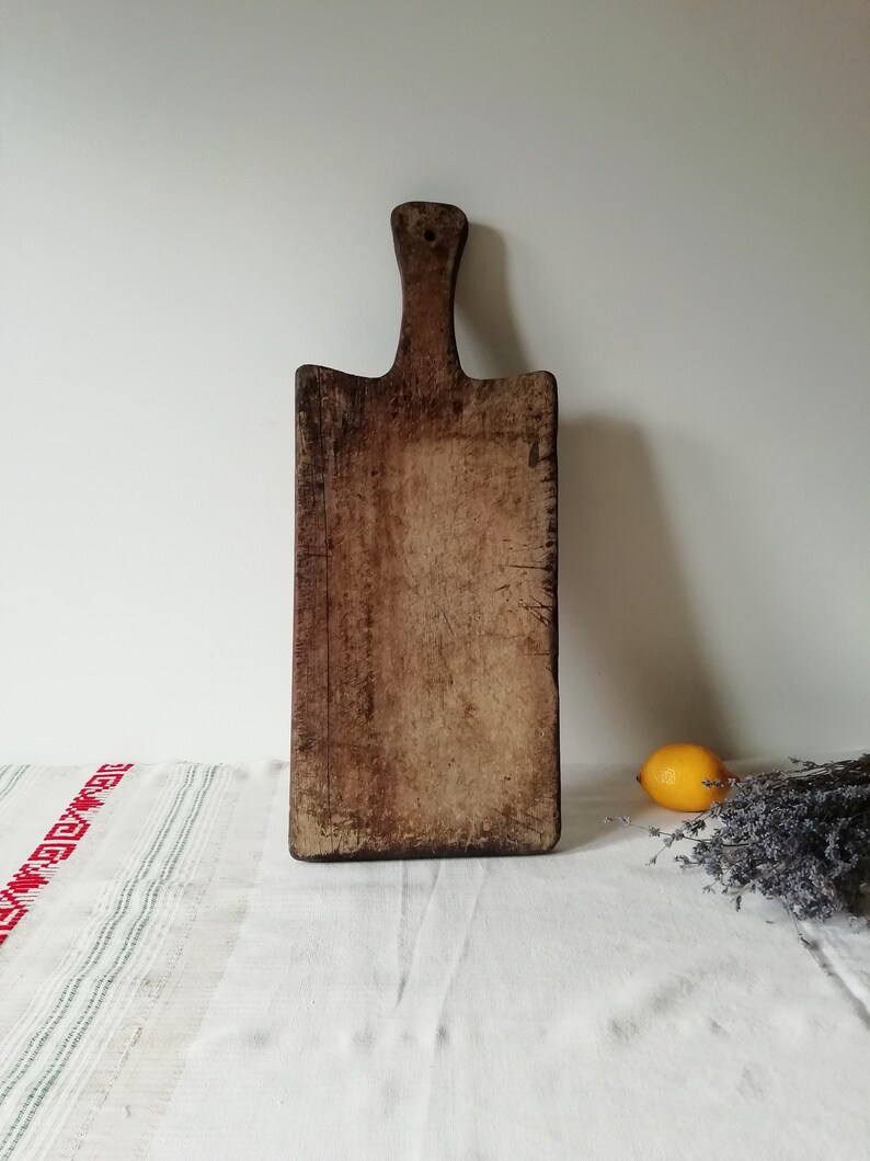 Antique Wooden Rustic Chopping Board Vintage Rectangular - Etsy