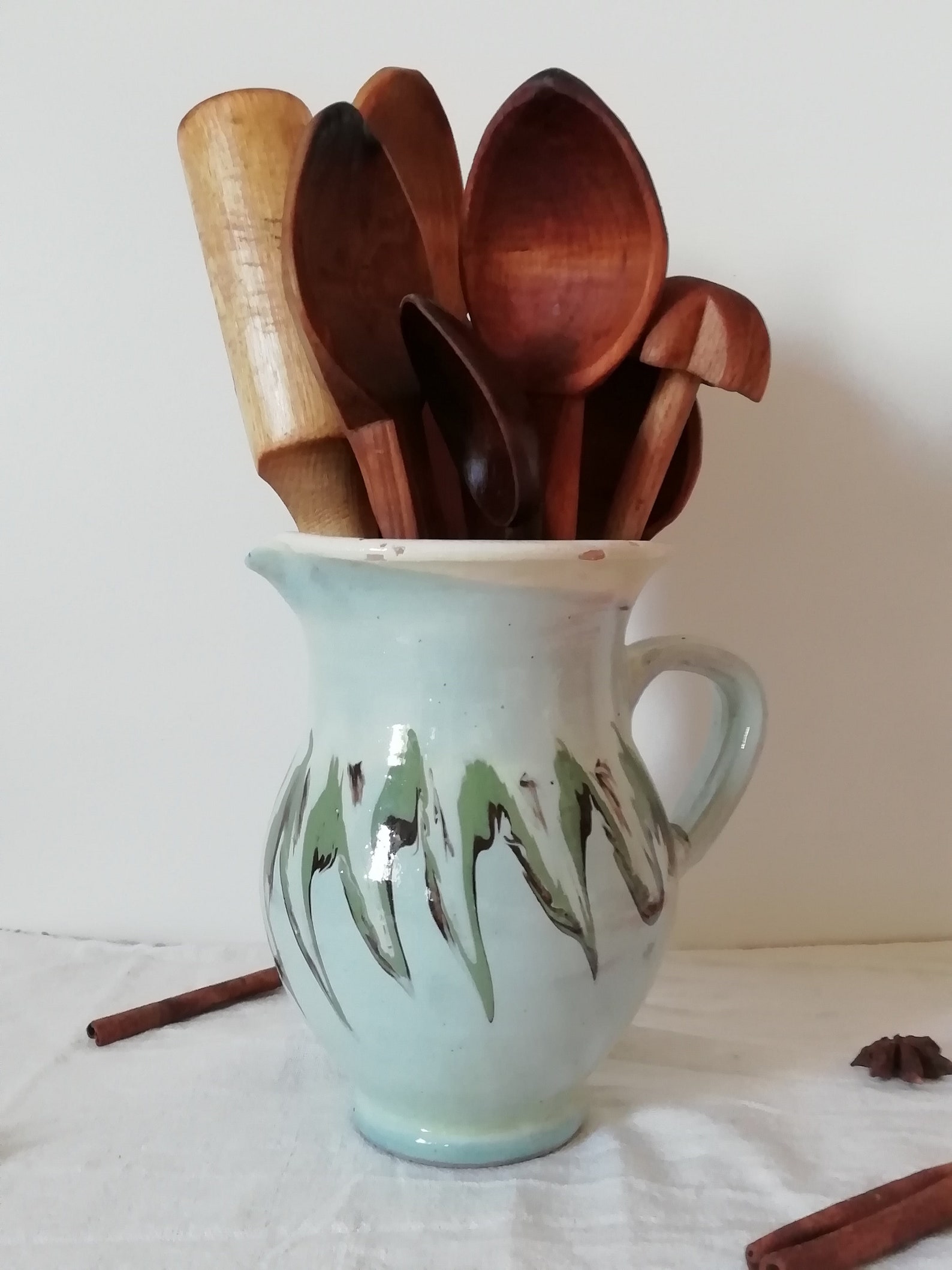 Vintage Wooden Rustic Kitchen Utensils Romanian Hand Carved - Etsy