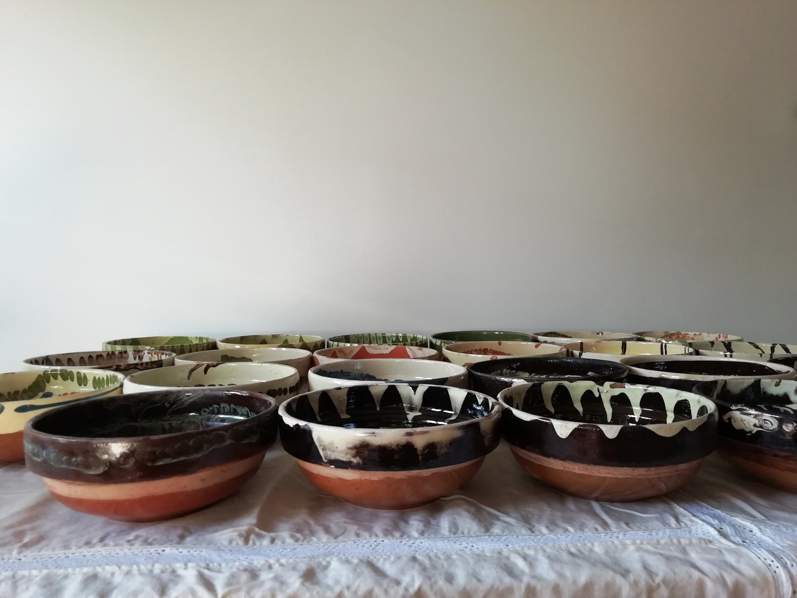 Rustic Earthenware Clay Bowls Antique Primitive Handmade - Etsy