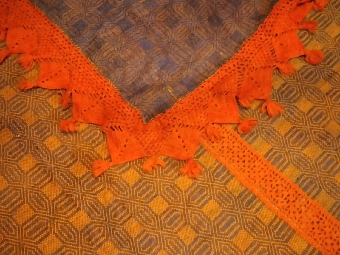 Vintage Romanian Bed Cover Antique Wool Carpet Rustic - Etsy