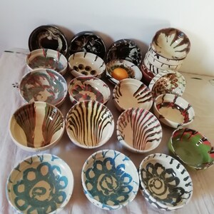 Rustic Earthenware Clay Bowls Antique Primitive Handmade - Etsy