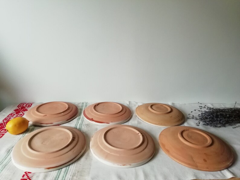Traditional Romanian Hand Made Clay Plates Wall Hanging Decor - Etsy