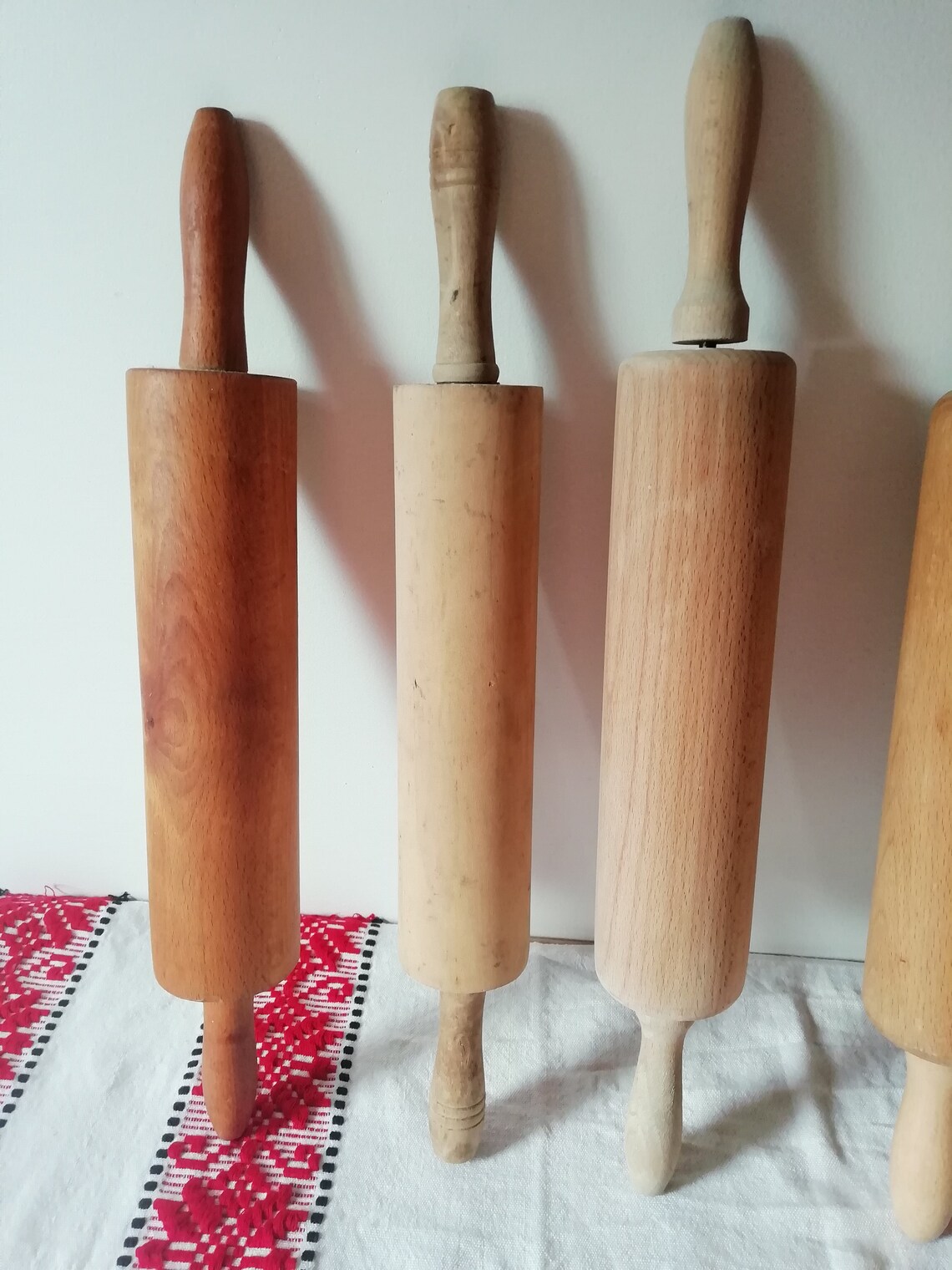 Vintage Wooden Rolling Pins Rustic Primitive Kitchen - Etsy