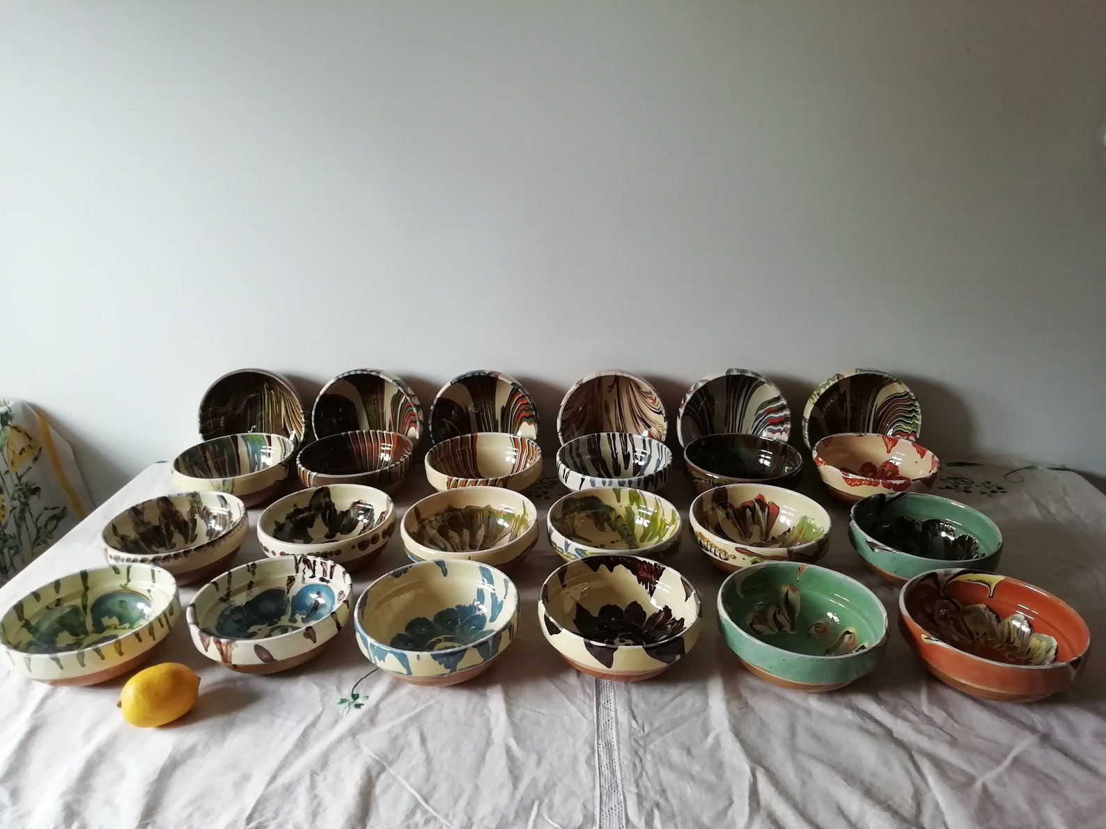 Vintage Clay Bowls Antique Primitive Handmade Ceramic Plate - Etsy