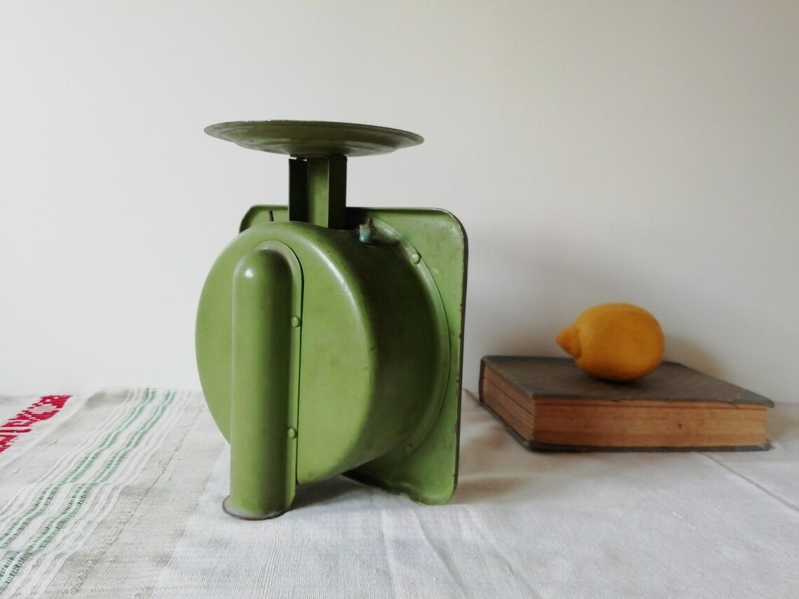 Antique Green Kitchen Scale Vintage Family Scale Primitive - Etsy