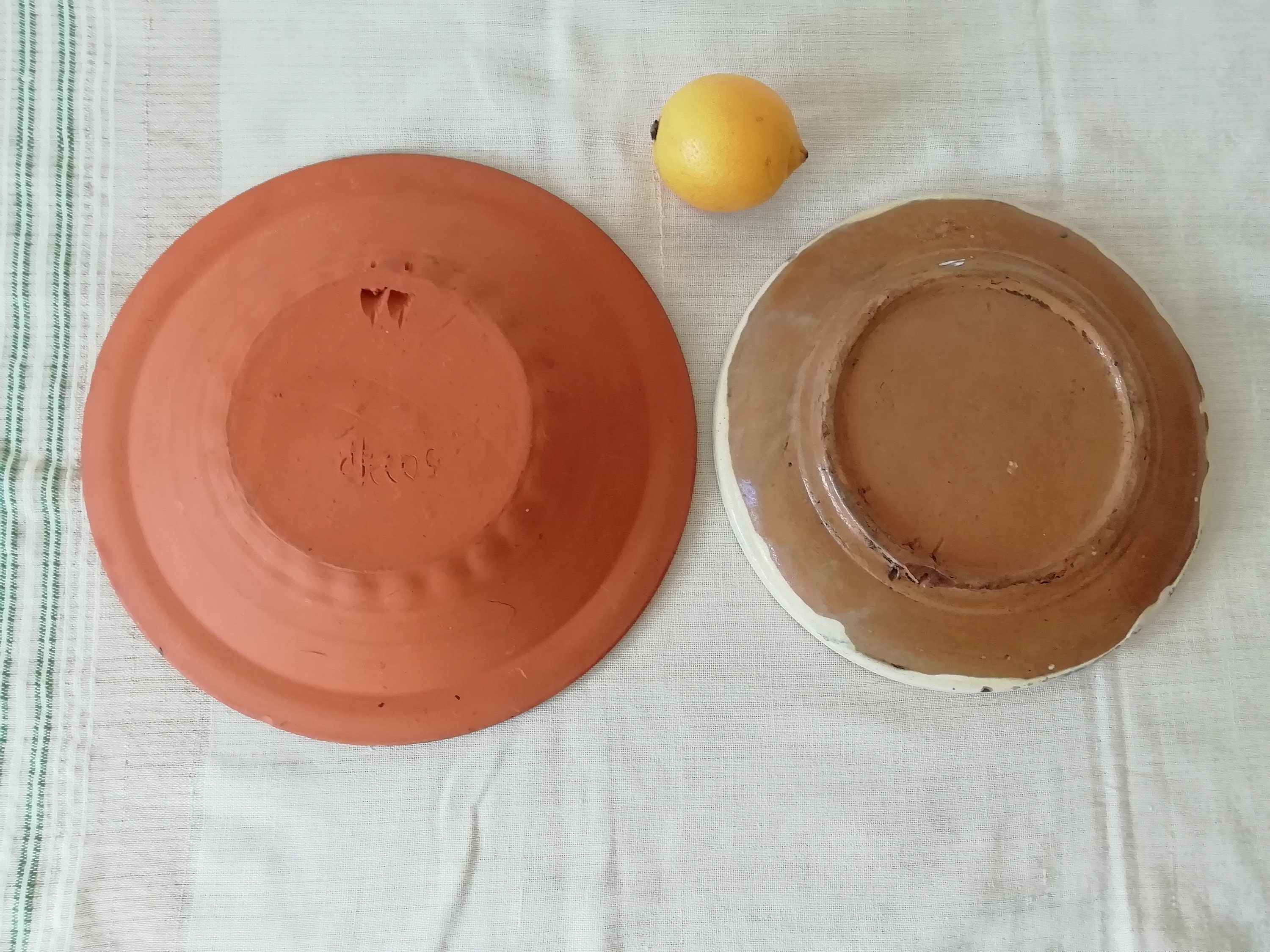 Traditional Romanian Hand Made Clay Plates Wall Hanging Decor - Etsy