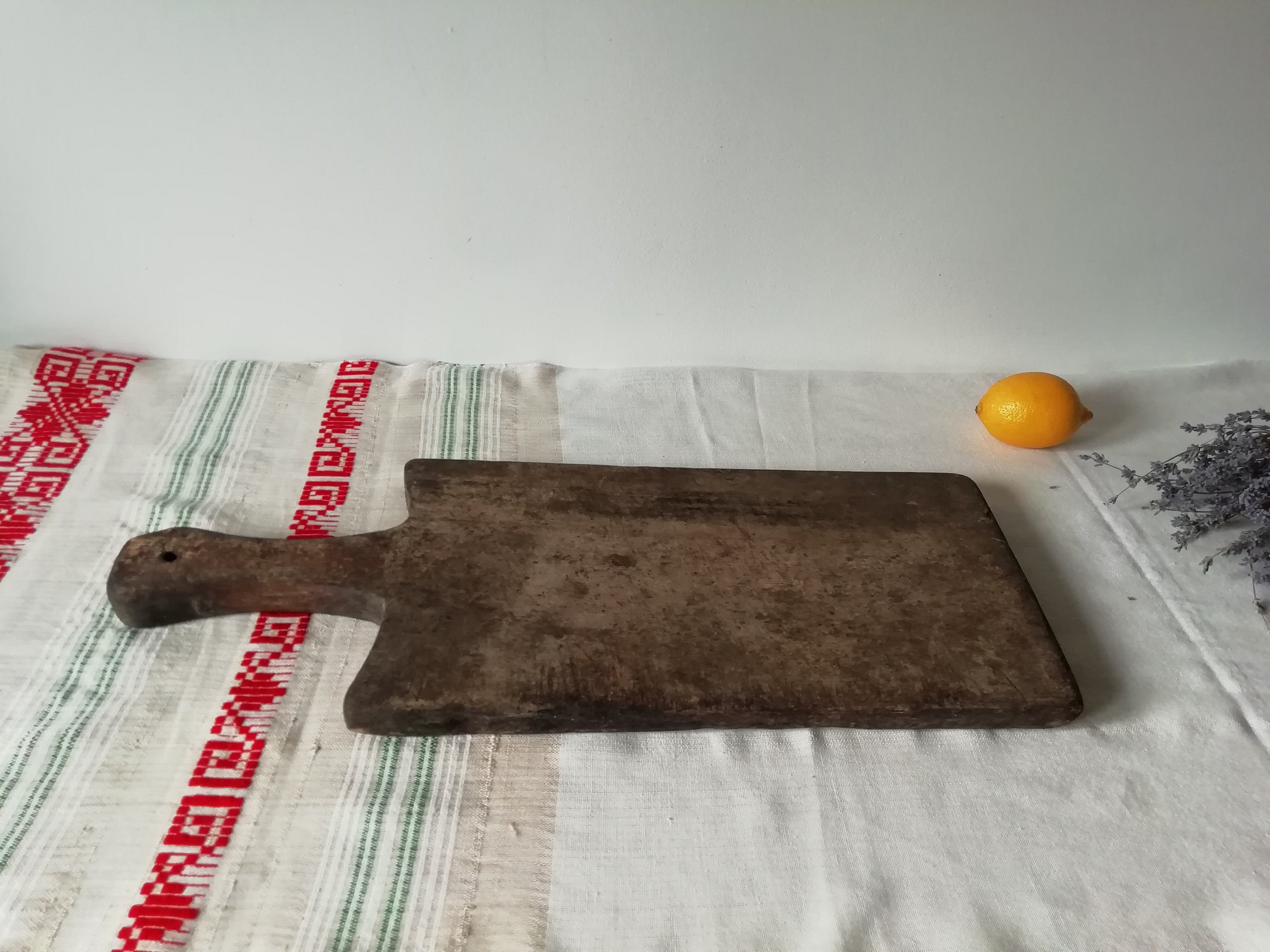 Antique Wooden Rustic Chopping Board Vintage Rectangular - Etsy