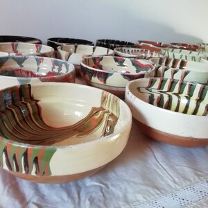 Rustic Earthenware Clay Bowls Antique Primitive Handmade - Etsy