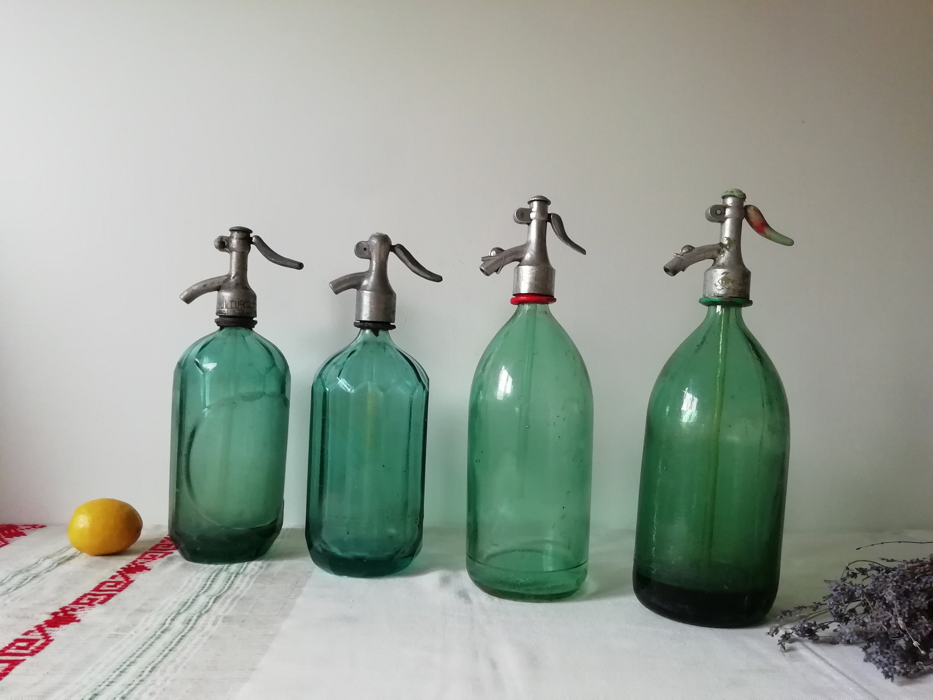 Vintage Green Soda Seltzer Siphon Bottles From Transylvania - Etsy
