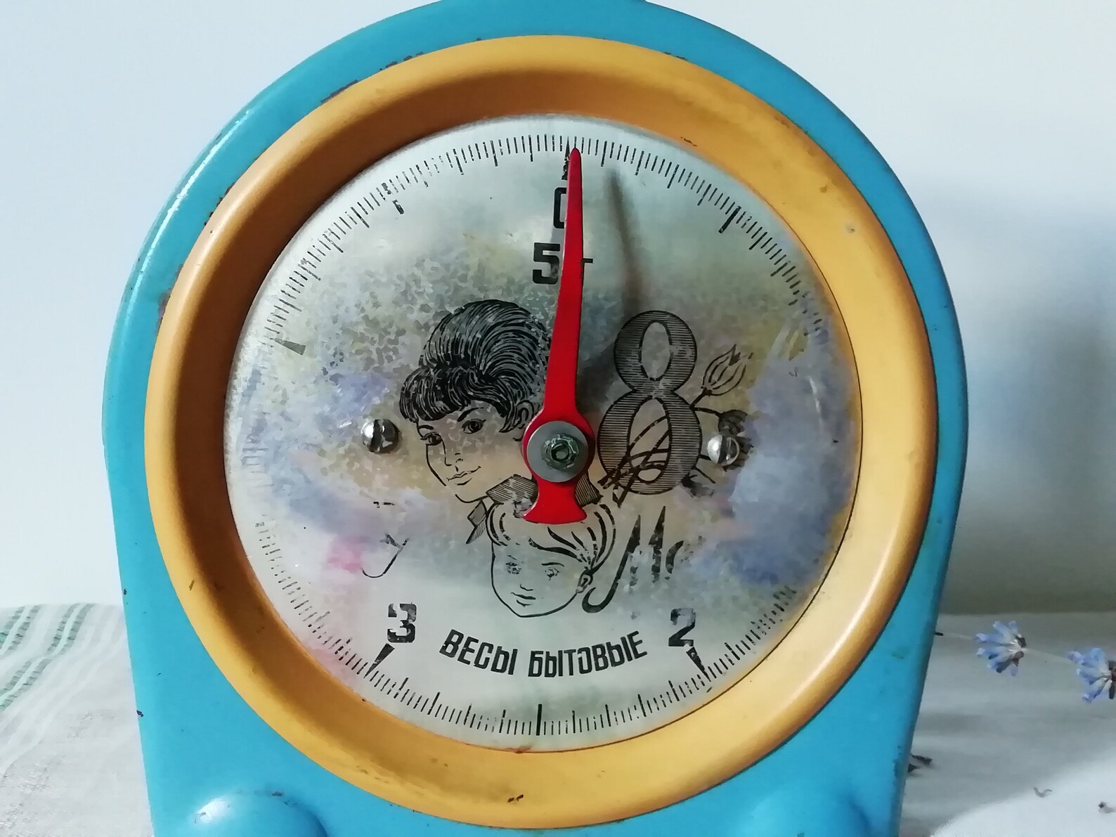 Antique Light Blue Kitchen Scale Vintage Family Scale - Etsy