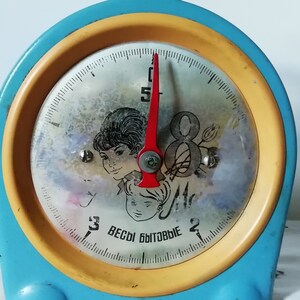 Antique Light Blue Kitchen Scale, Vintage Family Scale, Primitive ...