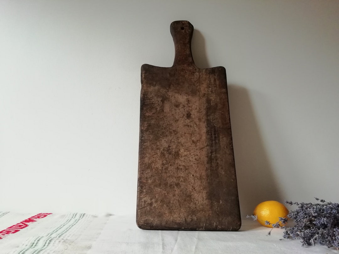 Antique Wooden Rustic Chopping Board Vintage Rectangular - Etsy