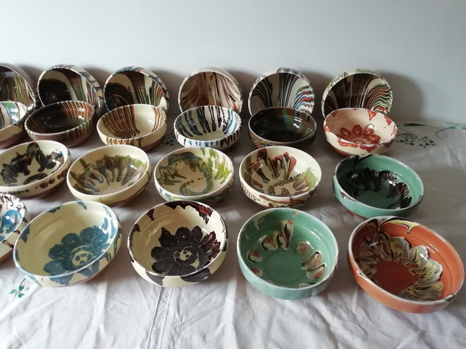 Vintage Clay Bowls Antique Primitive Handmade Ceramic Plate - Etsy