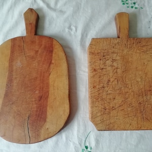 Antique Wooden Rustic Chopping Board, Vintage Round-oval-rectangular ...