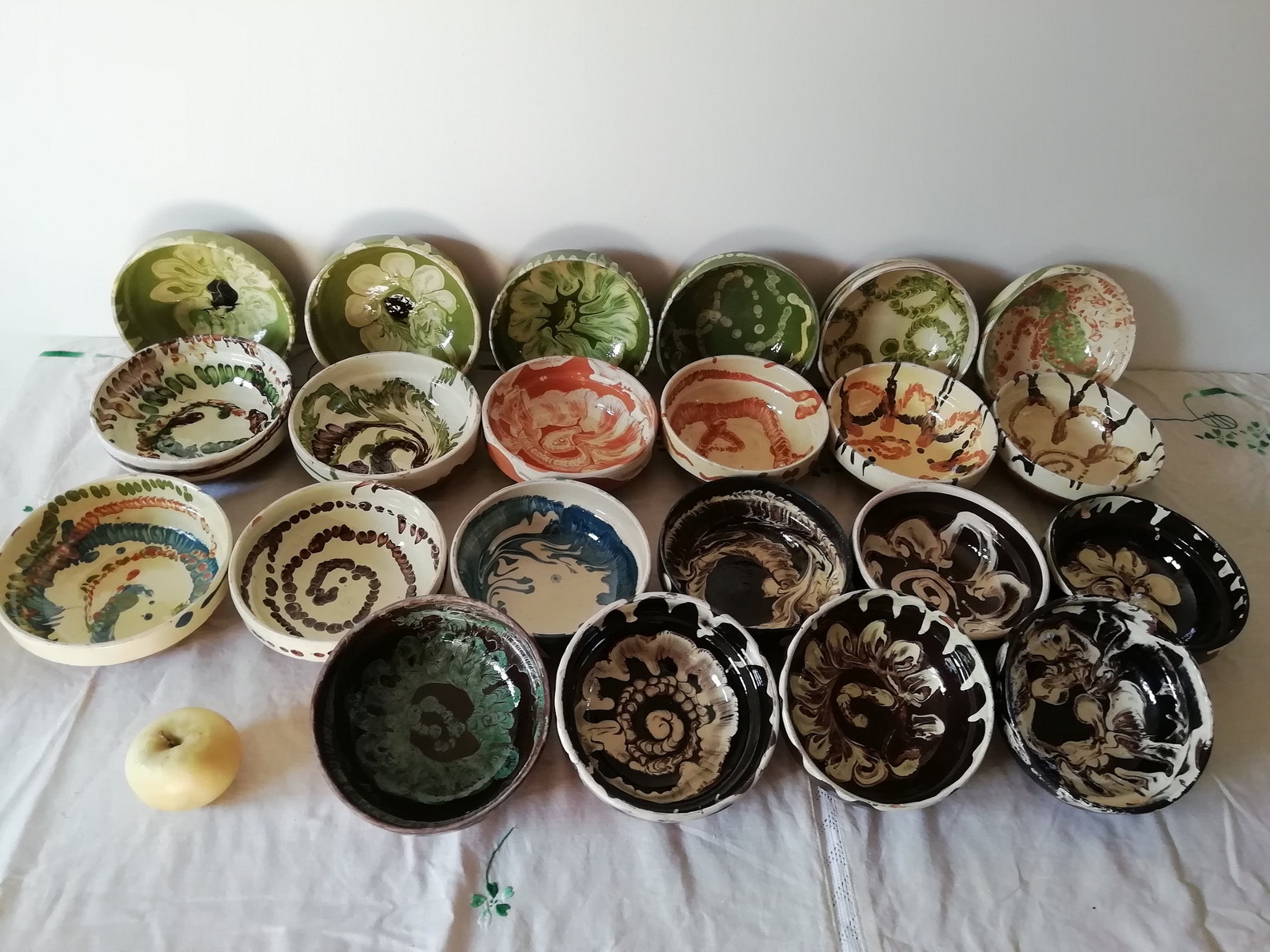 Rustic Earthenware Clay Bowls Antique Primitive Handmade - Etsy