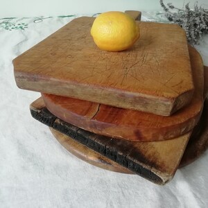 Antique Wooden Rustic Chopping Board, Vintage Round-oval-rectangular ...