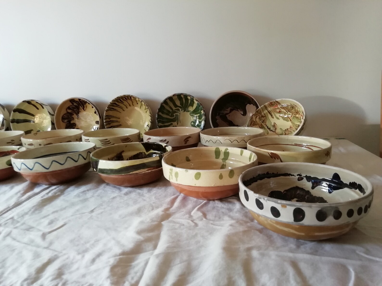 Rustic Earthenware Clay Bowls Antique Primitive Handmade - Etsy