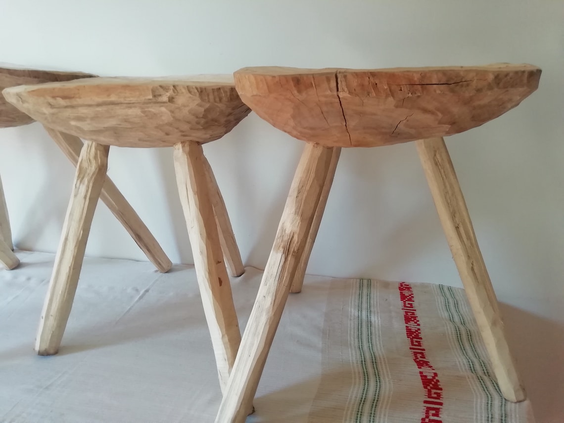 Primitive Milking Stools Antique Three Legged Flower Stand - Etsy