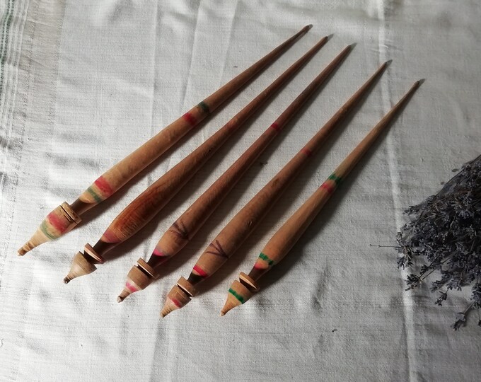 Antique Wooden Spindles for Spinning Wool Turned Wood - Etsy