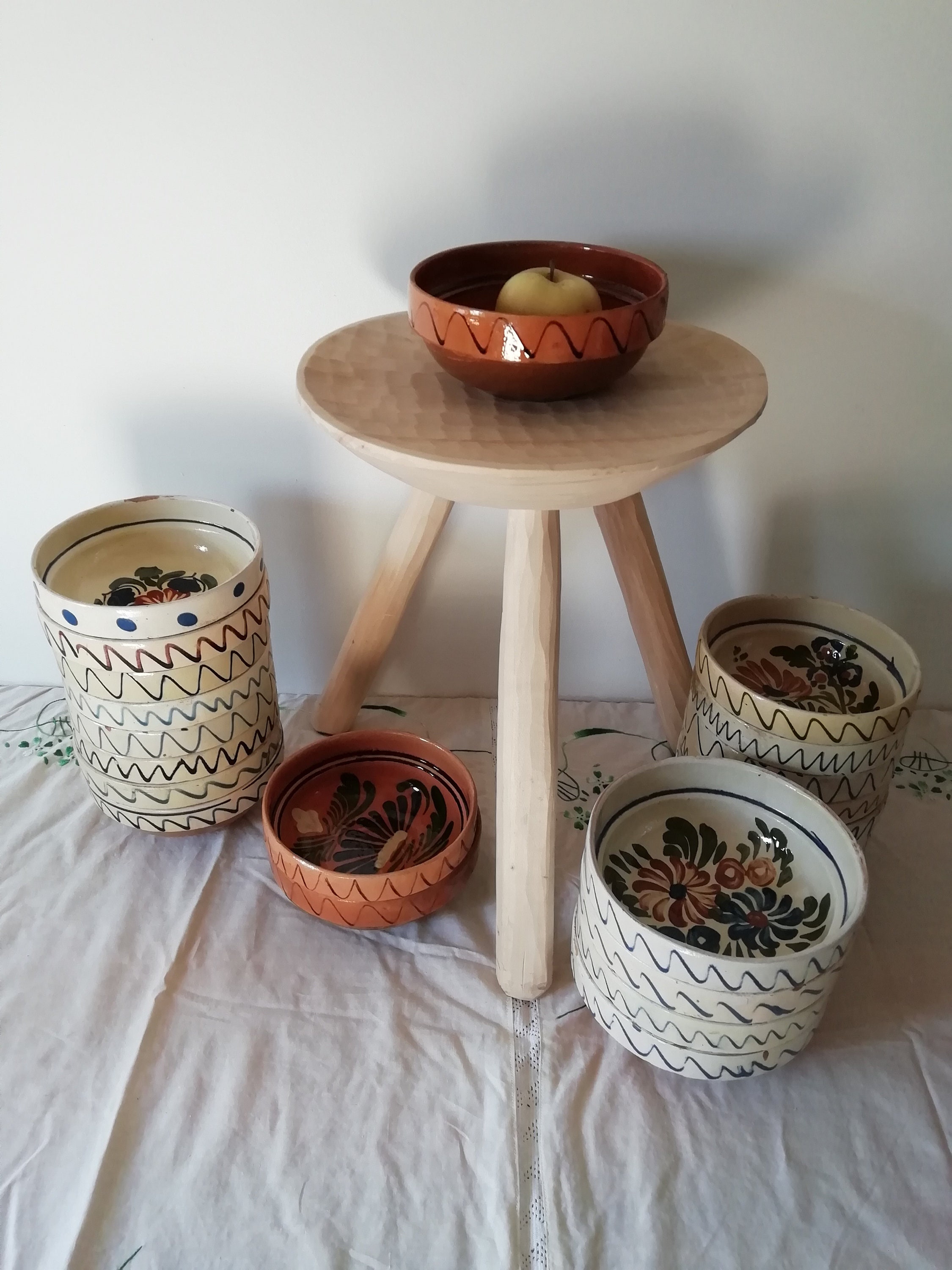 Rustic Earthenware Clay Bowls Antique Primitive Handmade - Etsy