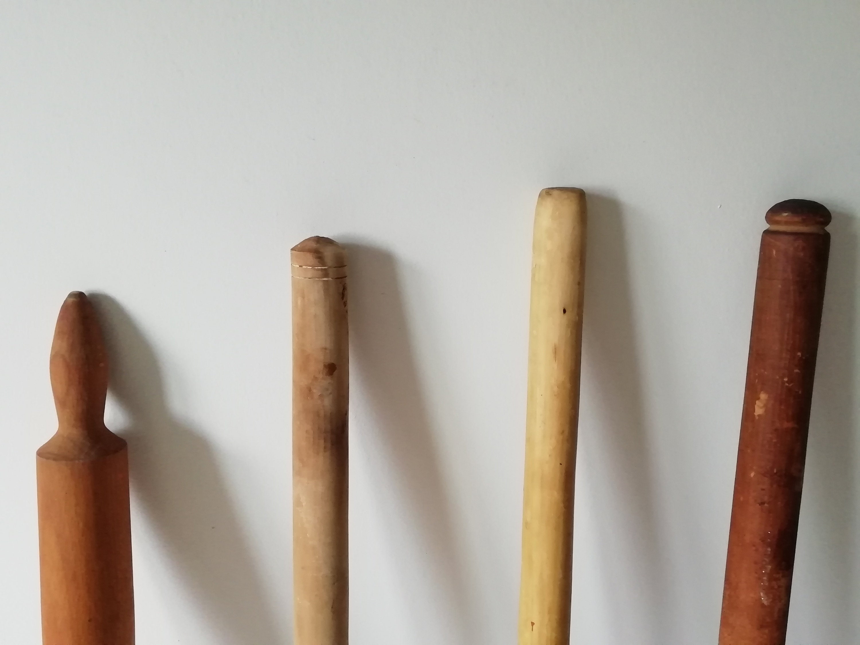 Rustic Large Rolling Pins Set of 4. Vintage Kitchen Wooden - Etsy
